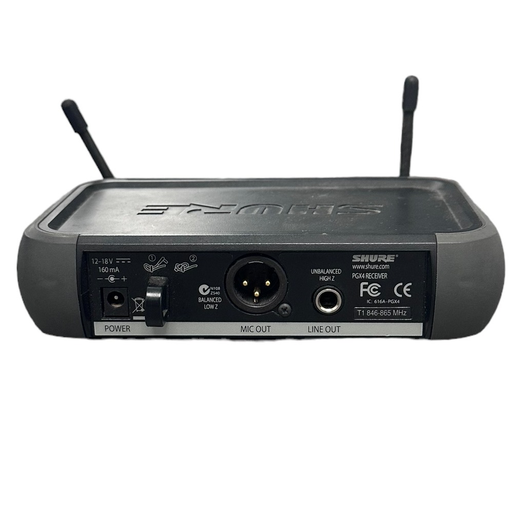 Pre-owned Shure Cordless PGX2 SM58 Microphone PGX4 Receiver W/ Carry ...